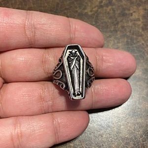 Jewelry | Ring Vampire Coffin Open Casket Grave Goth Emo Vintage Style ...